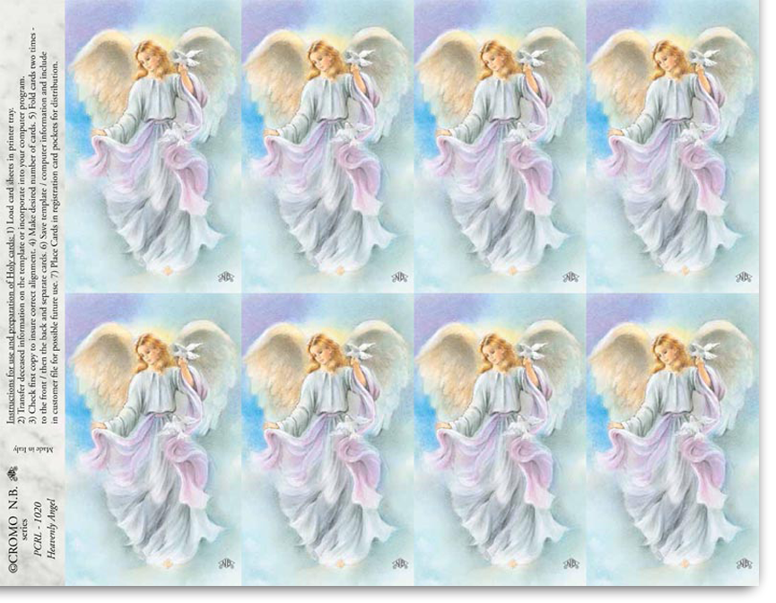 Heavenly Angel Prayer Cards