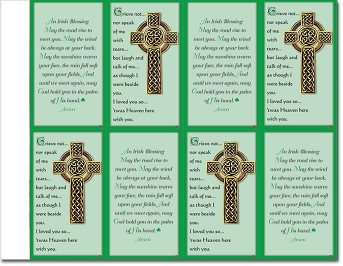 Celtic Prayer Cards