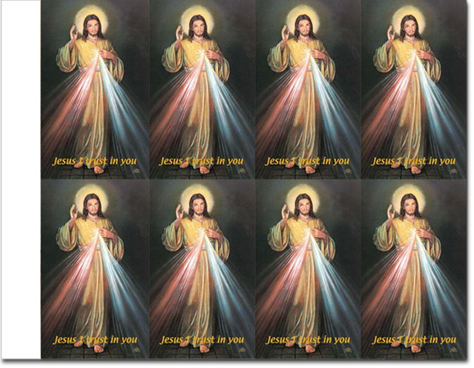 Divine Mercy Prayer Cards