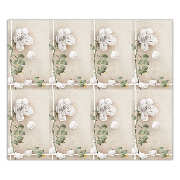 White Rose Prayer Cards