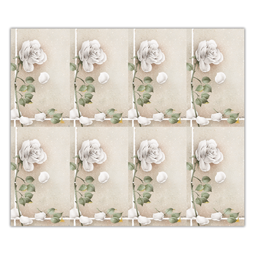 White Rose Prayer Cards