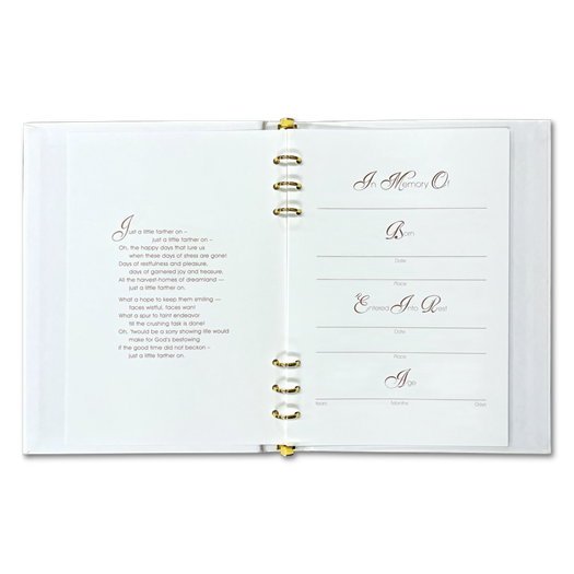 Cross Printed Gold Register Book
