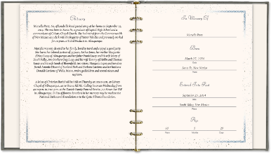 Holy Family Register Book