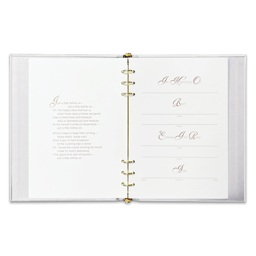 In Memory Gold Stamp Register Books