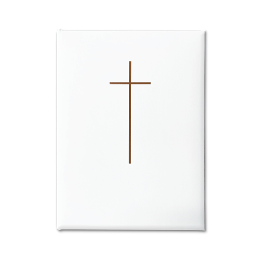 Cross Printed Gold Register Book