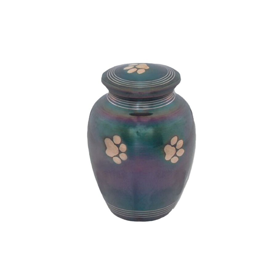 Classic Paw Print Pet Token Keepsake Urn