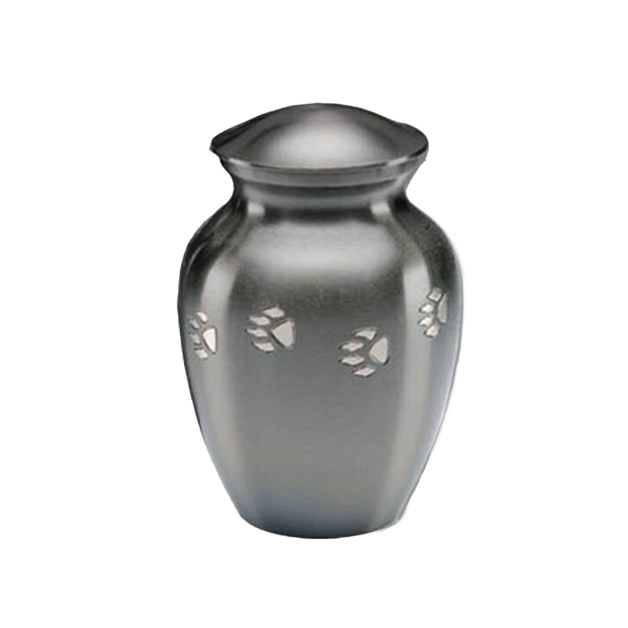 Classic Slate Paw Print Pet Small Keepsake Urn