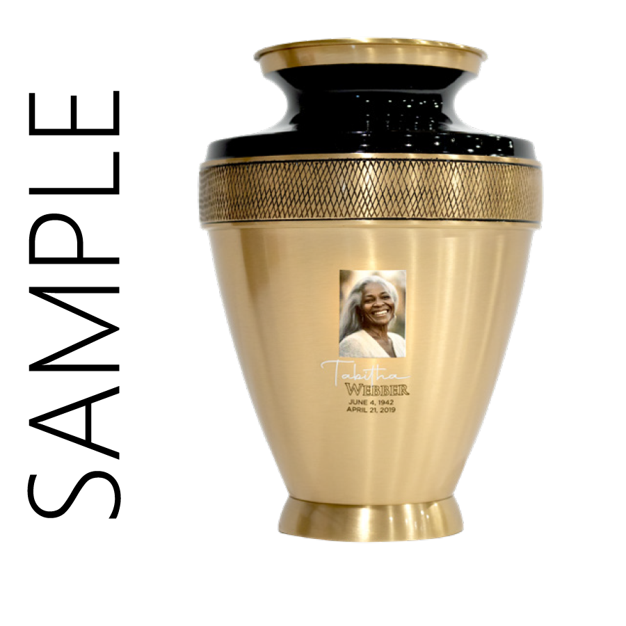 Sample Double Tone Brass Urn