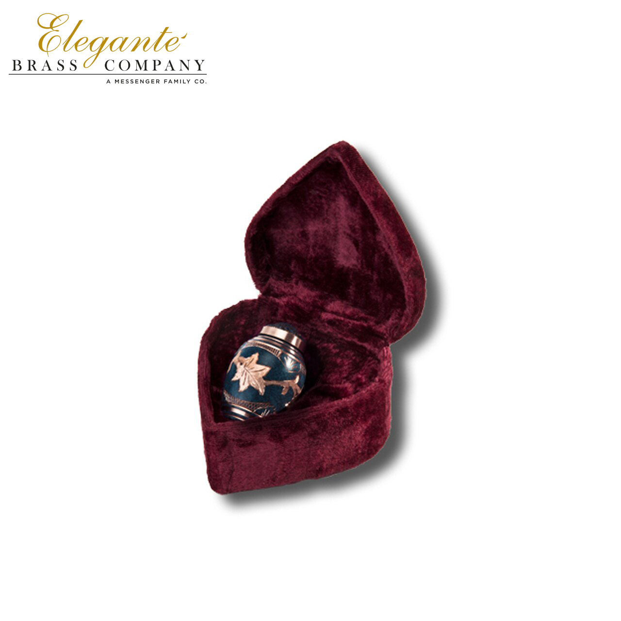 Marble Patina Leaf Token Keepsake Urn