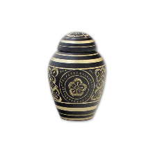 Lustrous Brass Token Urn