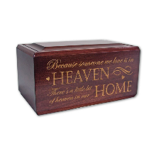 Heaven Rectangle Wood Urn