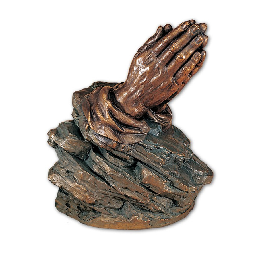 Praying Hands Cold Cast Polymer Urn