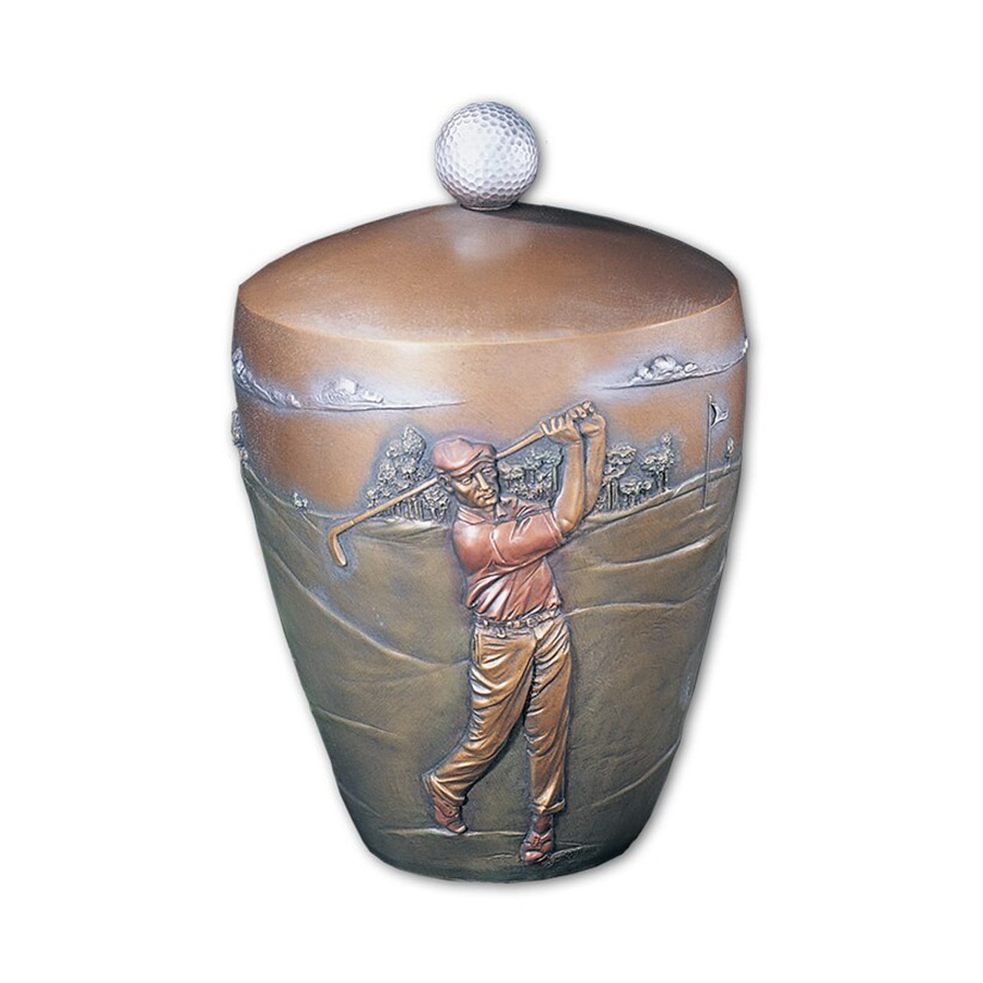Golf Tribute Cold Cast Polymer Urn