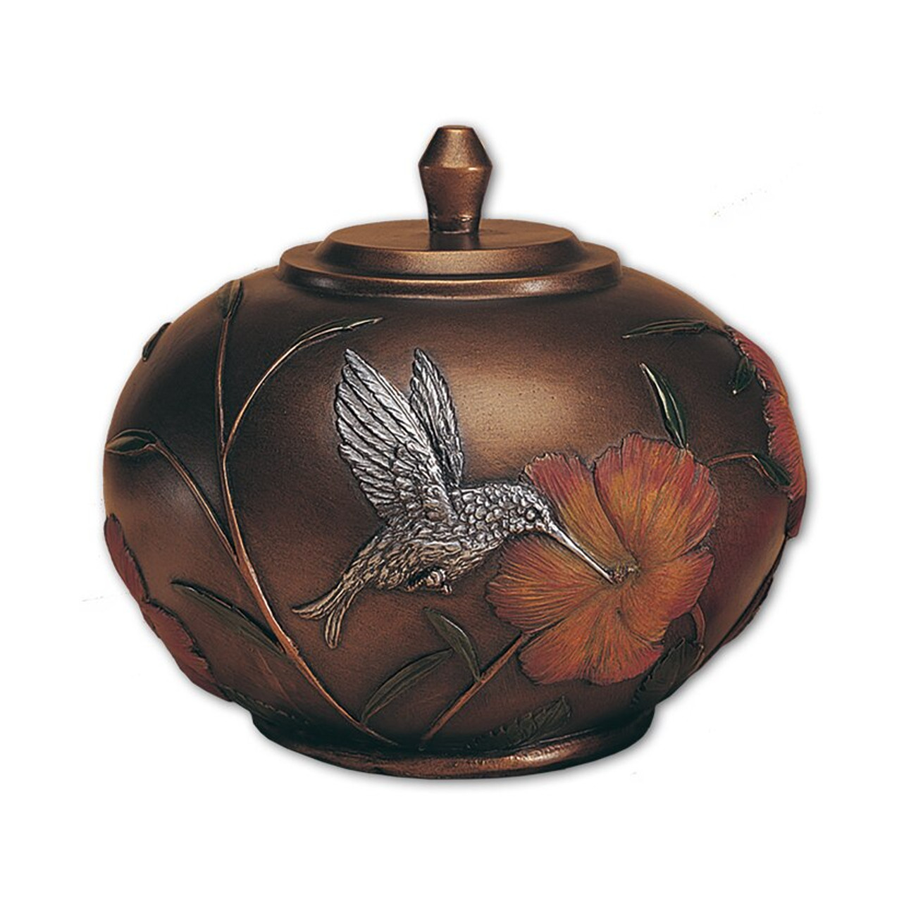 Hummingbird Cold Cast Polymer Urn