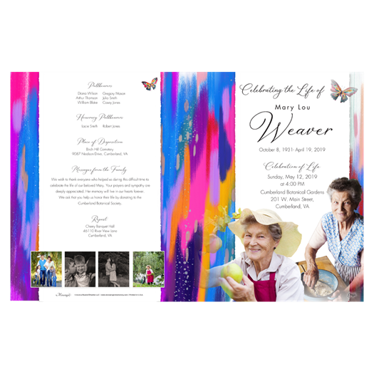 A Beautiful Life Signature Oversized Program