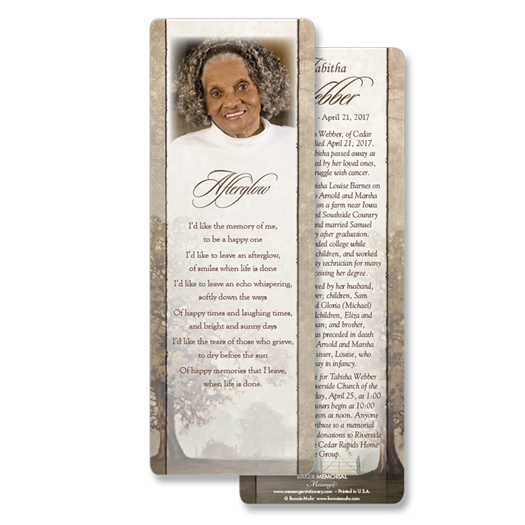 Family Tree Signature Bookmark