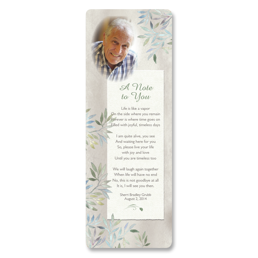 Leaves Signature Bookmark