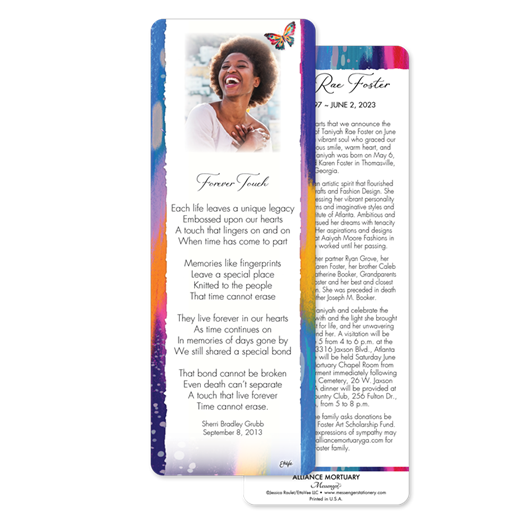 A Beautiful Life Signature Bookmark
