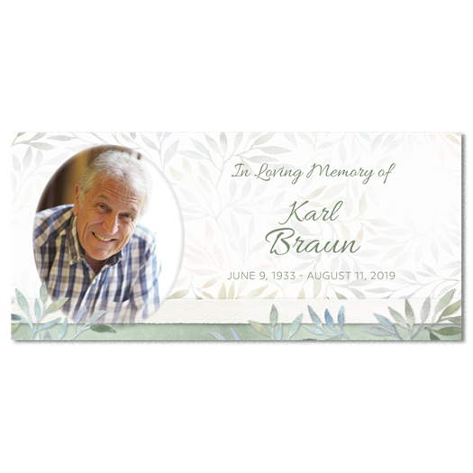 Leaves Signature Casket Panel