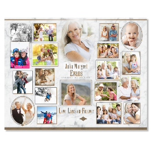 Marble Signature Poster Print