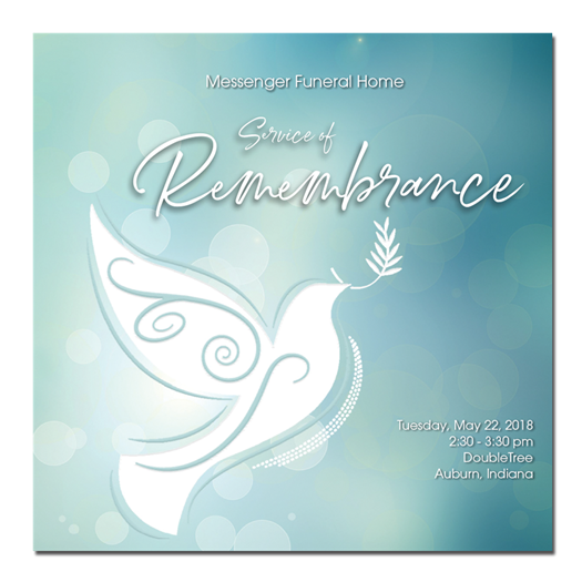 Dove Remembrance Folder