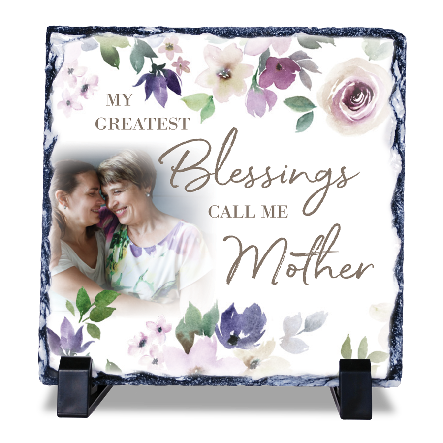 Signature Slate Keepsake - Purple Floral