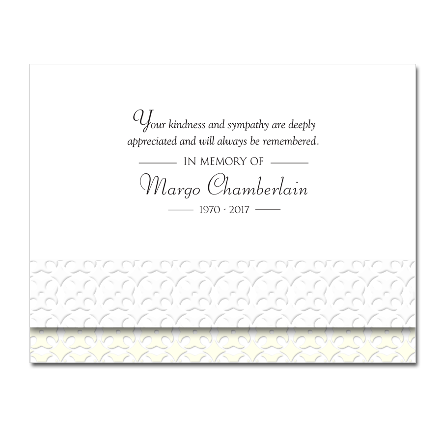 Franklin Personalized Acknowledgement Cards