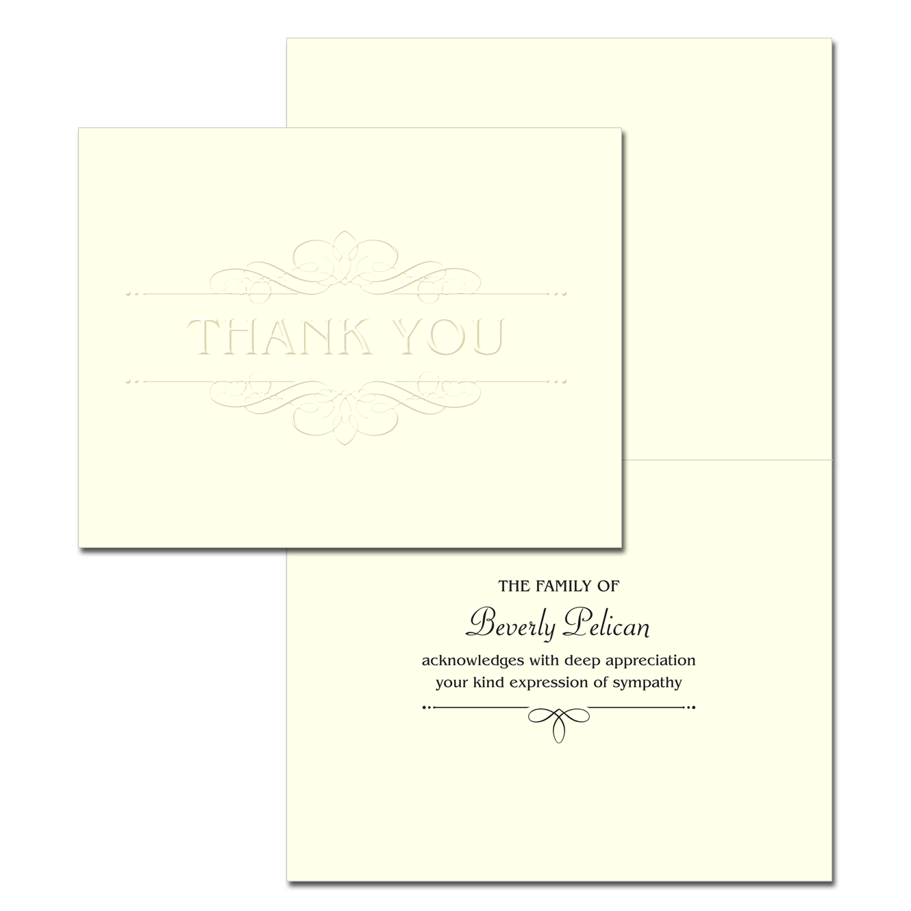 Presley Personalized Acknowledgement Cards