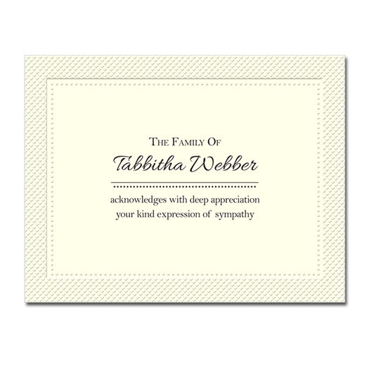 Jackson Personalized Acknowledgement Cards