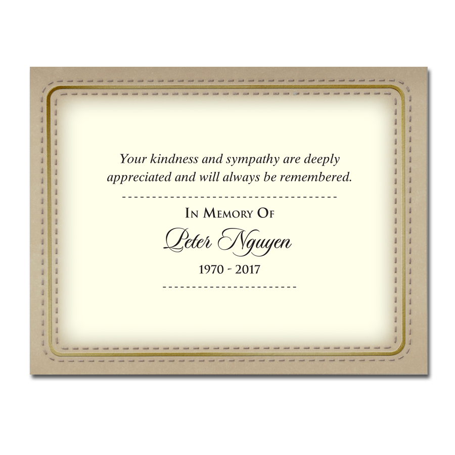 Cline Personalized Acknowledgement Cards