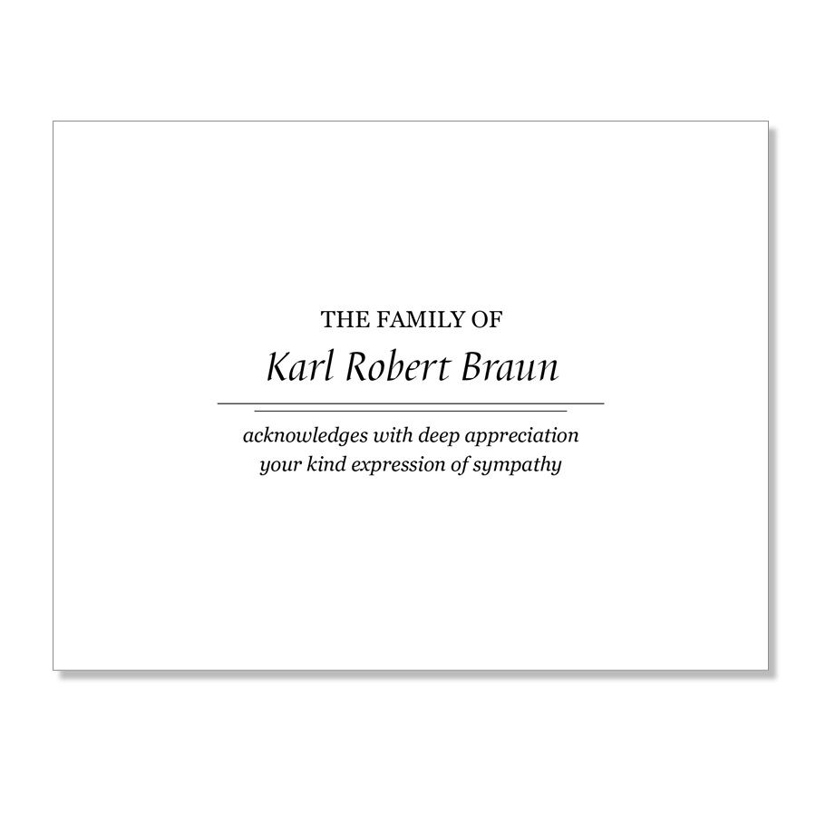 Wonder Personalized Acknowledgement Cards