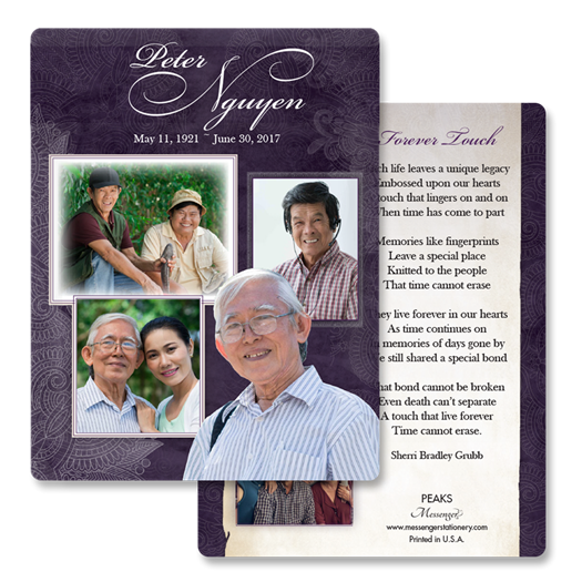 Radiance Signature Remembrance Cards