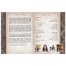 Champagne Signature Oversized Program