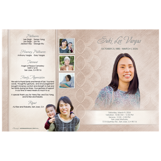 Champagne Signature Oversized Program