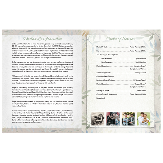 Leaves Signature Oversized Program