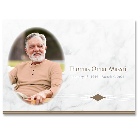 Marble Signature Tribute Cards