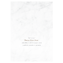 Marble Signature Tribute Cards